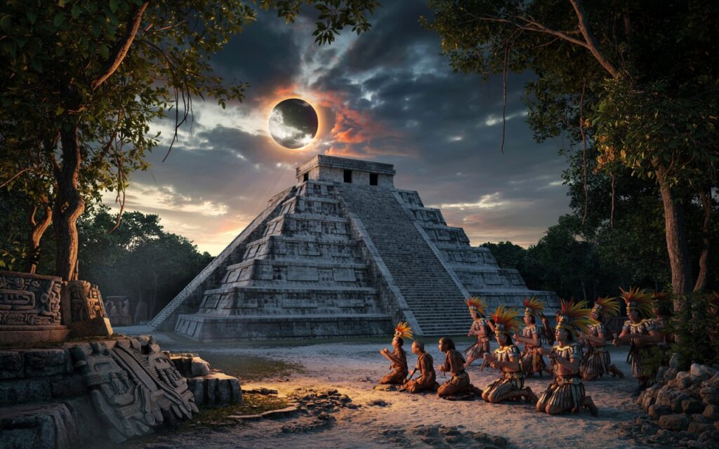 ¿De qué era señal un eclipse solar para los mayas? • Gafas Eclipse Solar